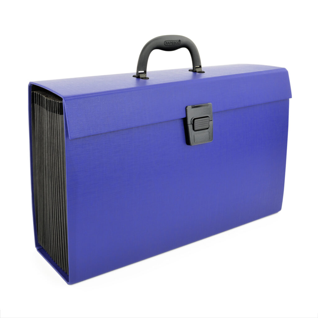 Expanding Box File Document Organiser 19 Pocket - Blue - Rapesco Worldwide Expanding Box File Document Organiser 19 Pocket - Blue - Rapesco Worldwide