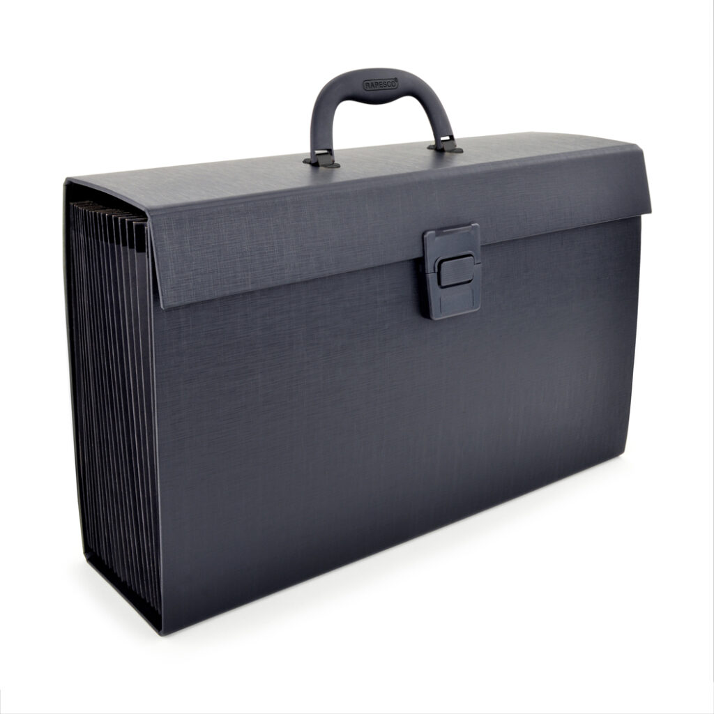 Expanding Box File Document Organiser 19 Pocket - Black - Rapesco Worldwide Expanding Box File Document Organiser 19 Pocket - Black - Rapesco Worldwide